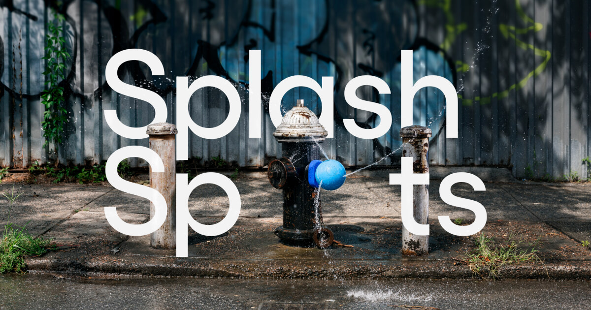 Splash Spots | Less water. More play.